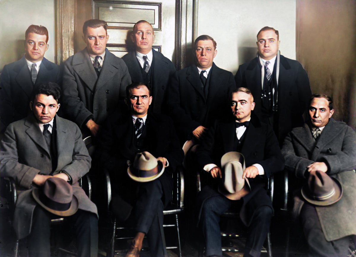 Al Capone and other gangsters COLORIZED Digital Art (Download) – Van ...